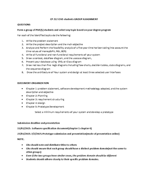 CP 211- Tutorial Questions - THE UNIVERSITY OF DODOMA College of ...