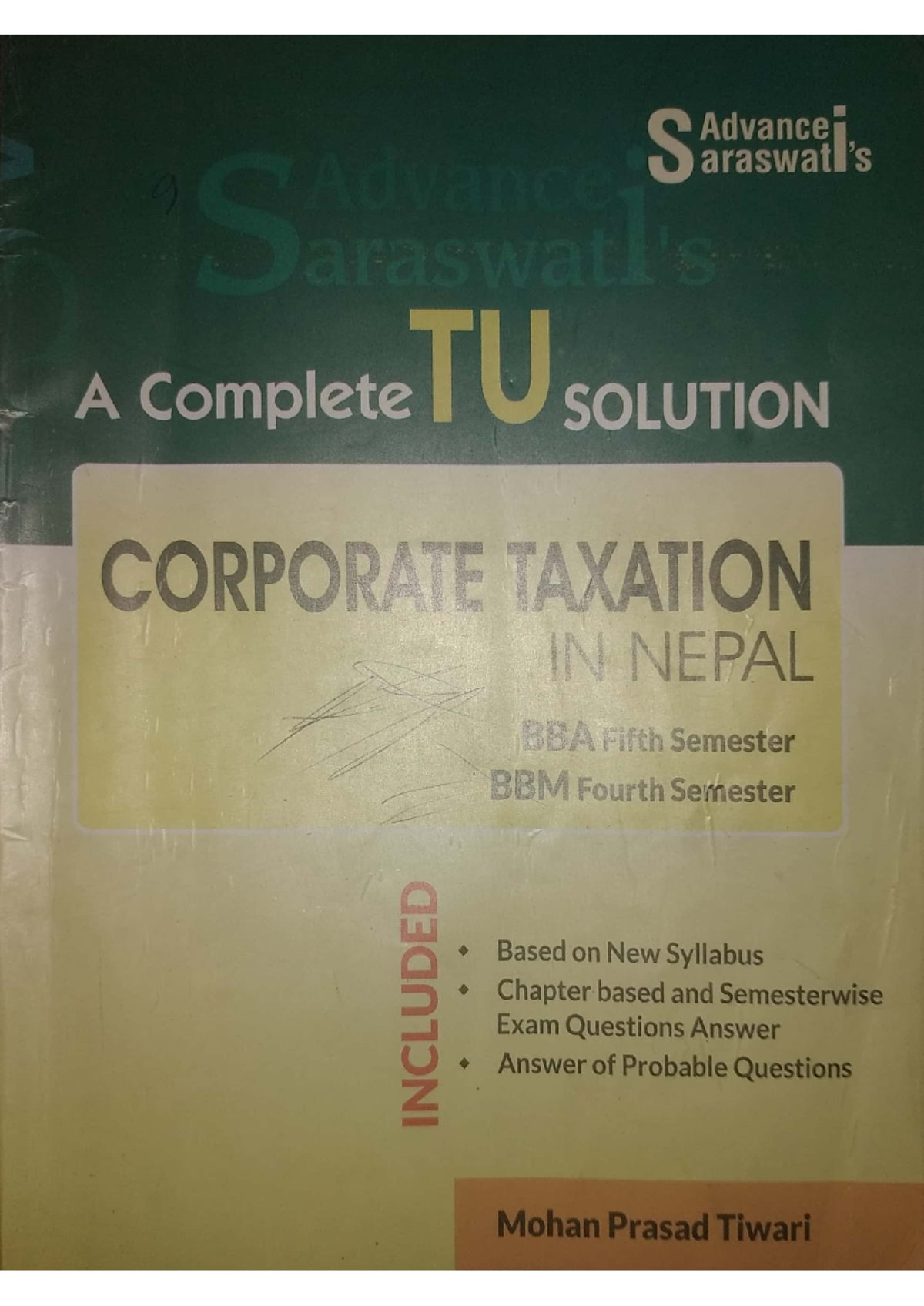 Taxation in Nepal: Comprehensive Solutions PDF Guide - Studocu