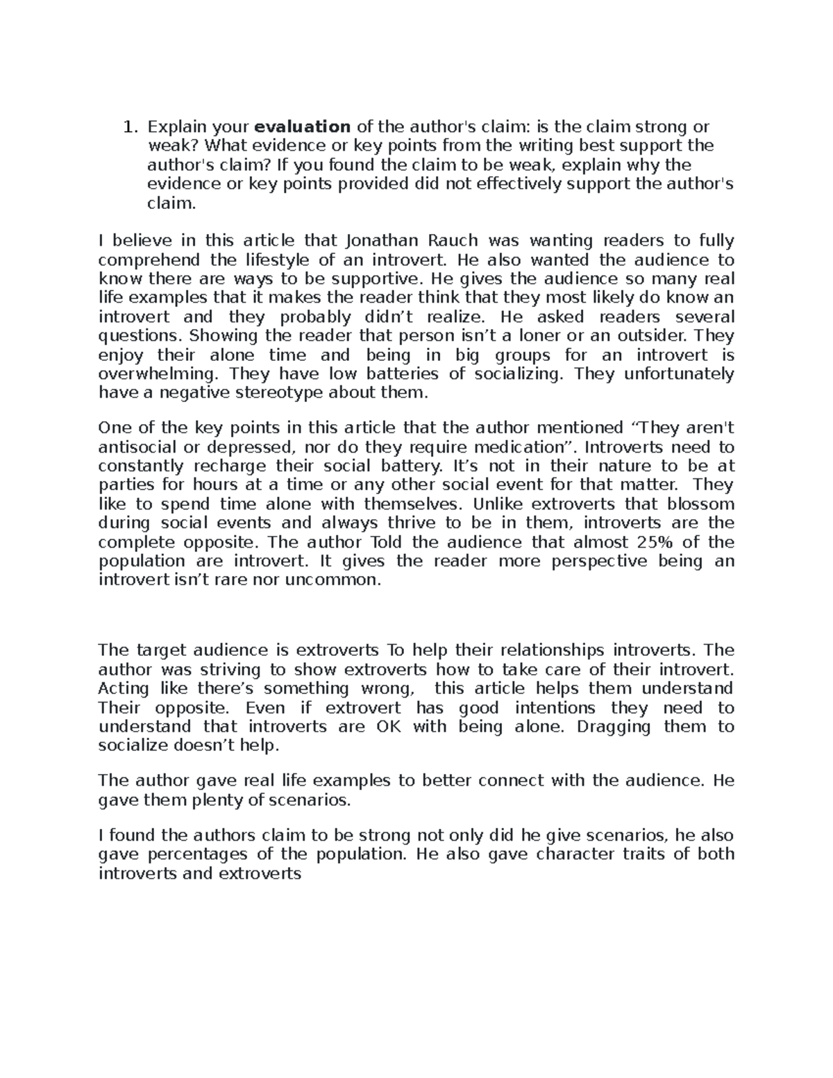 3-3 Analysis of Author's Claim - Week 3 Module Essay - Studocu