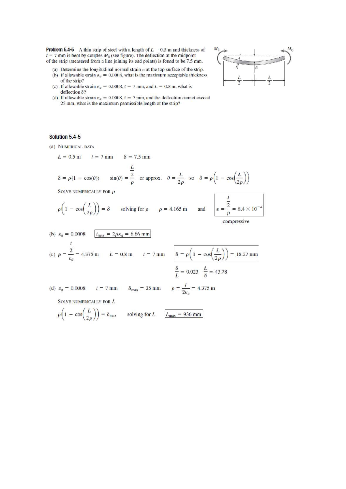 Week 4 Tutorial Solutions: Beam Deflection and Stress Analysis - Studocu