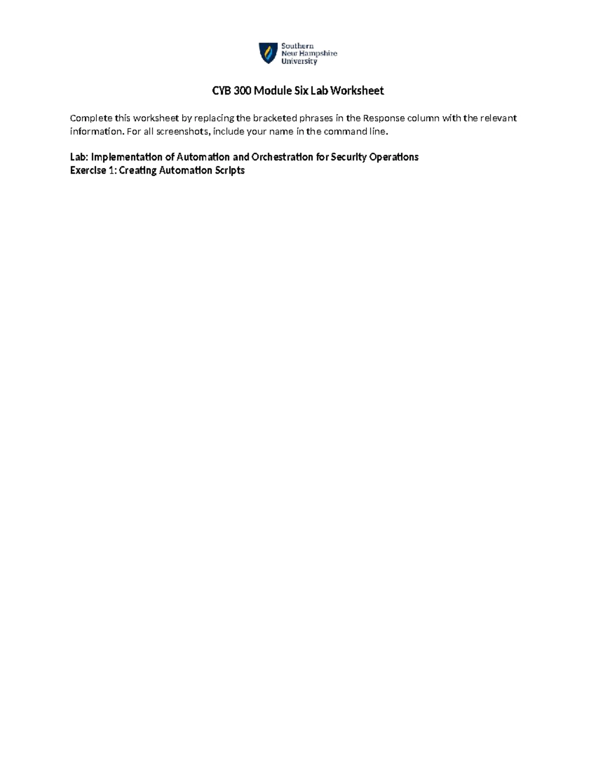 CYB 300 Module 1 Lab Worksheet: Securing Linux Devices - Studocu