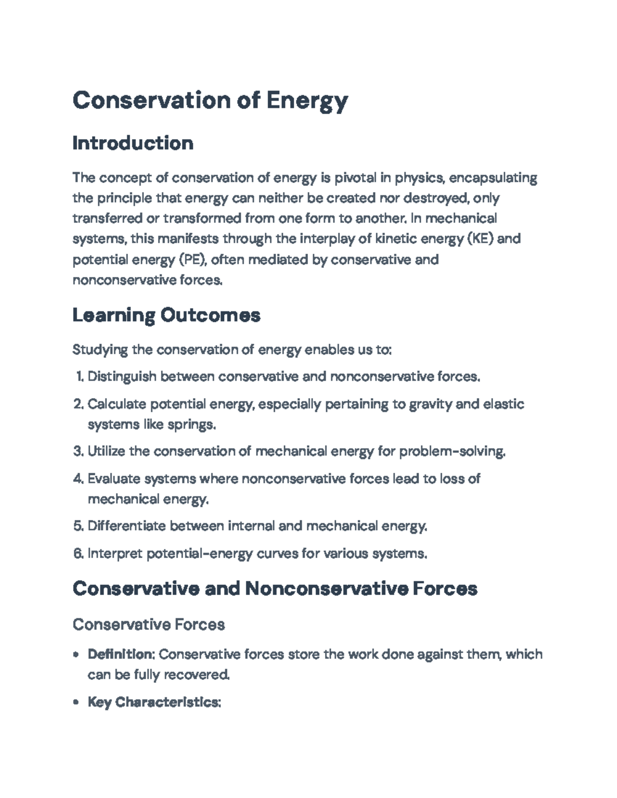 Conservation of Energy Principles: ME 101 Final Exam Study Guide - Studocu
