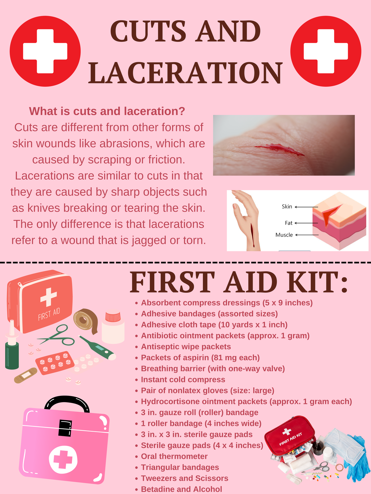 First Aid: Understanding Cuts and Lacerations Basics - Studocu