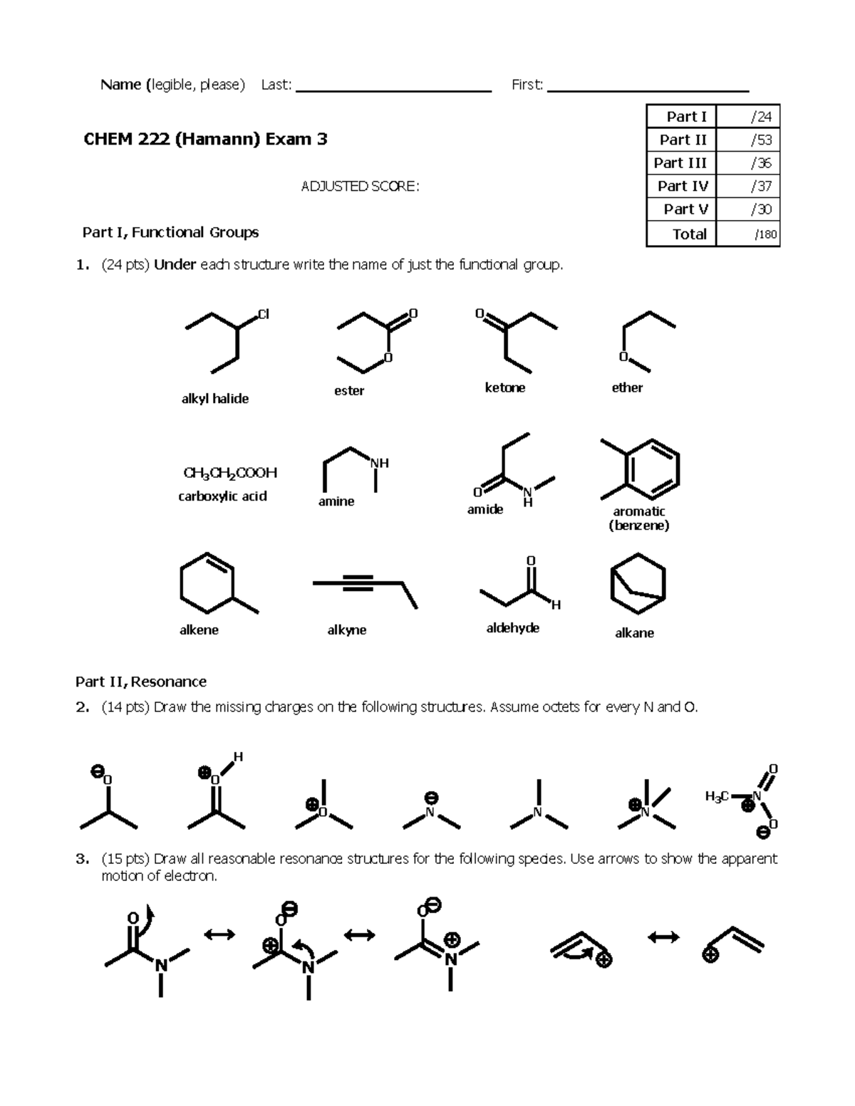 CHEM 222 Exam 3 Comprehensive Answers and Key - Studocu