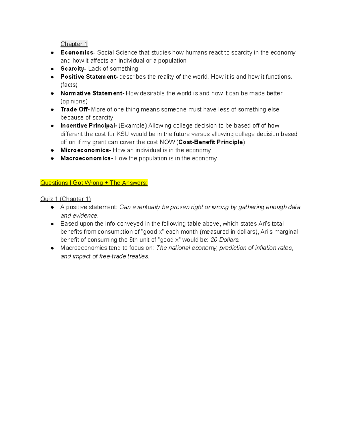Contemporary Economic Issues (Econ 101 - Chapter 1 Insights) - Studocu
