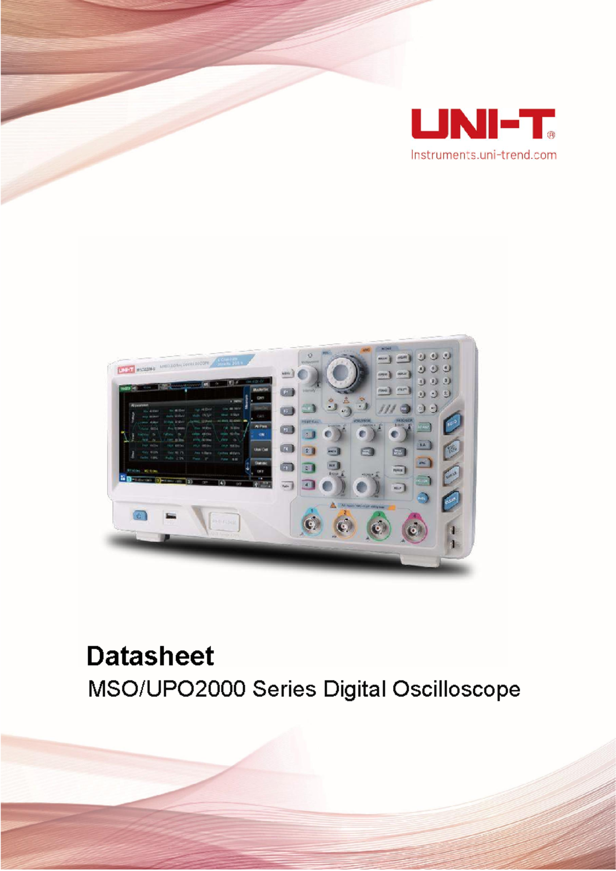 Datasheet UPO2102 Digital Oscilloscope Features and Specs - Studocu
