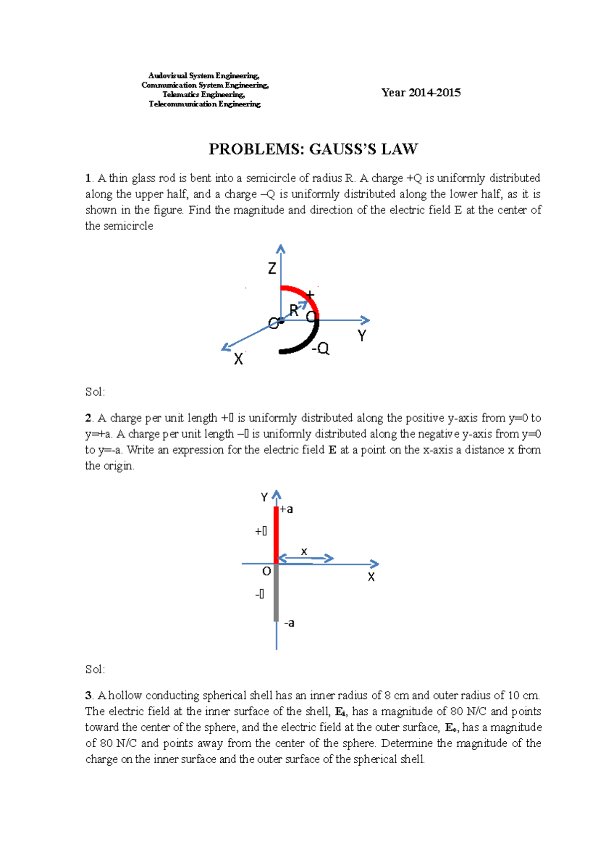 Lesson 4 - Gauss Law - Problem Solving Slides - Studocu