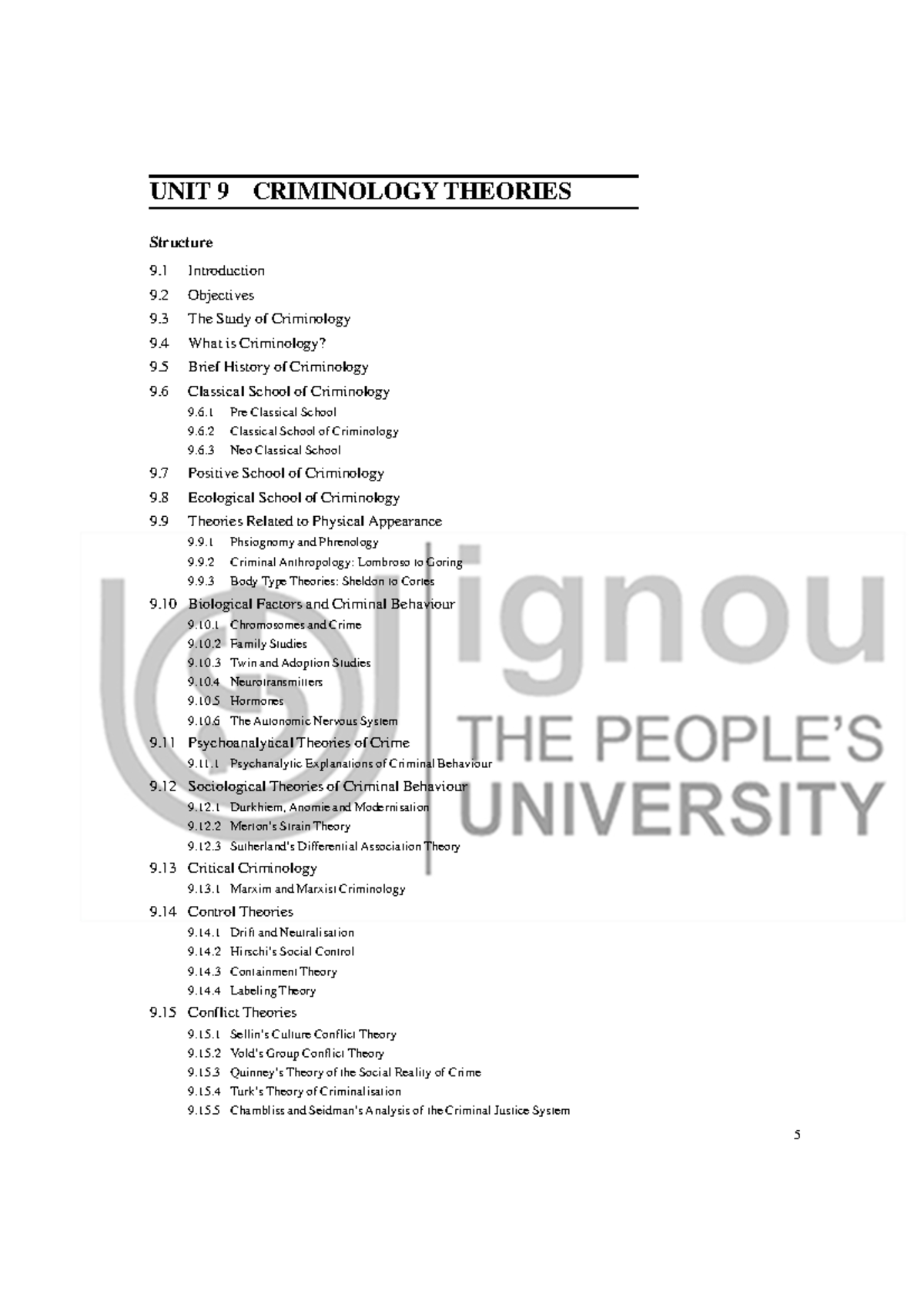 Unit-1 - My personal notes of last semester. - Criminological Theories ...