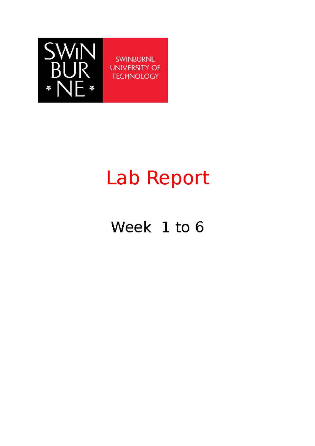 COS Concurrent Programming Lab Report: Weeks 1-6 Summary - Studocu