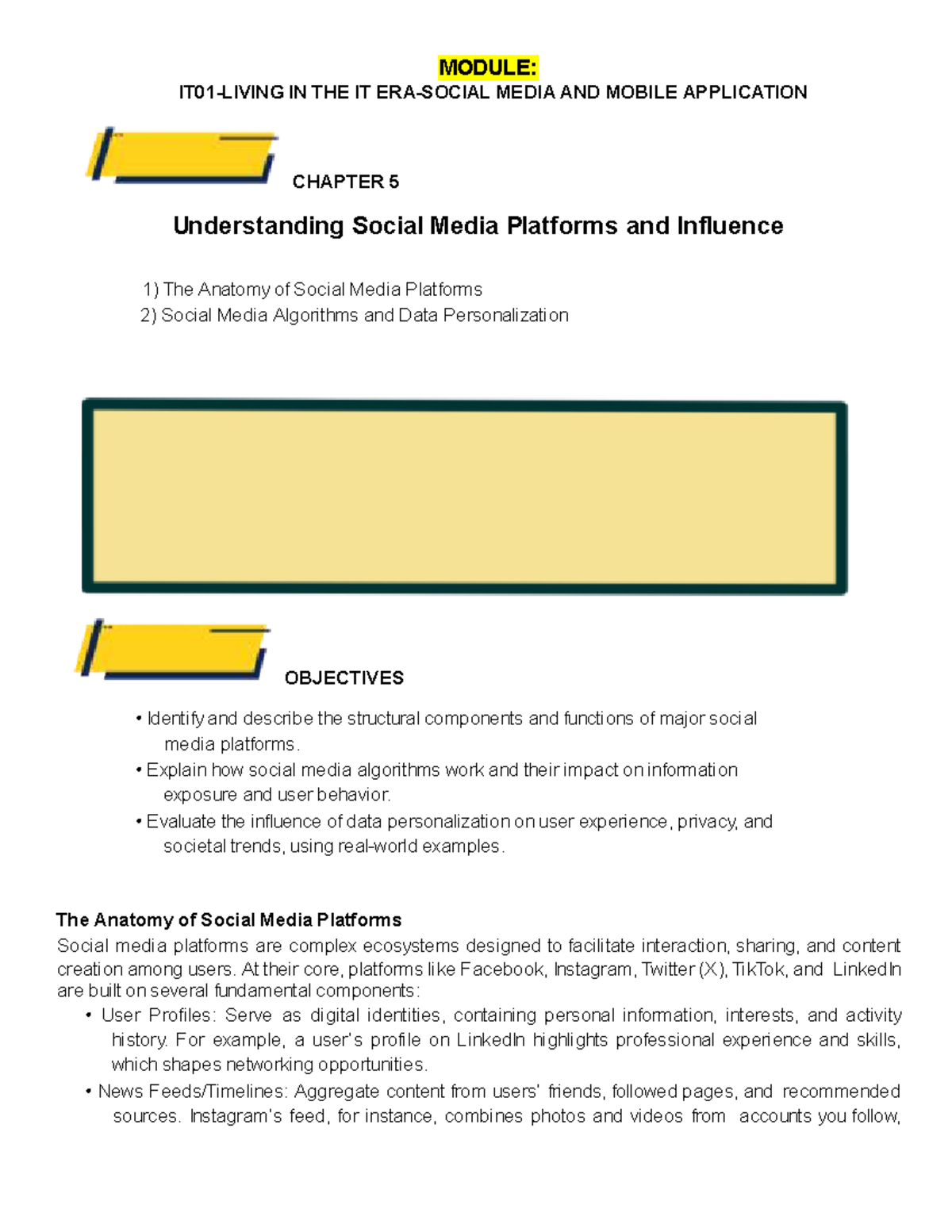 Chapter 5 - Understanding Social Media Algorithms & Influence (IT MEDIA ...