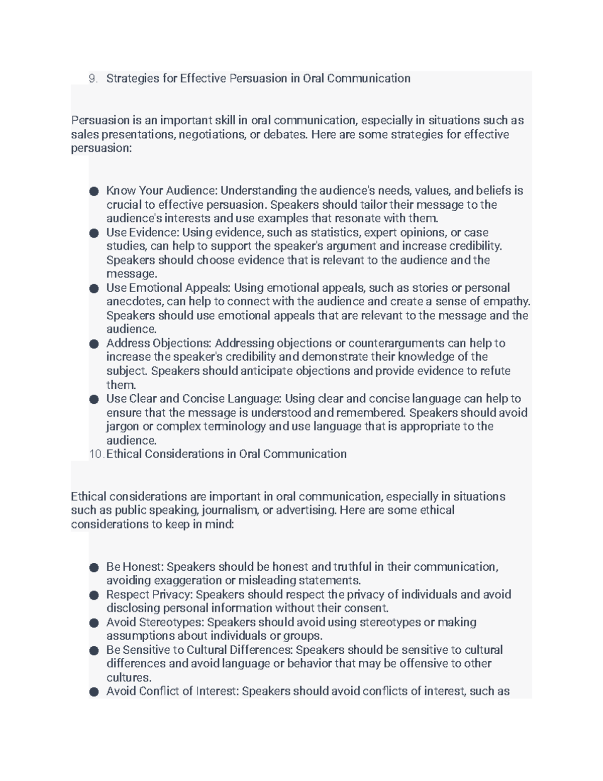 Fundamentals of Oral Communication 9-10 - Strategies for Effective ...