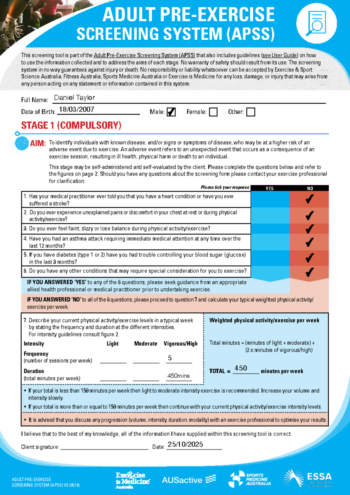 Adult Screening System (APSS) Pre-Screening Tool Guide - Studocu