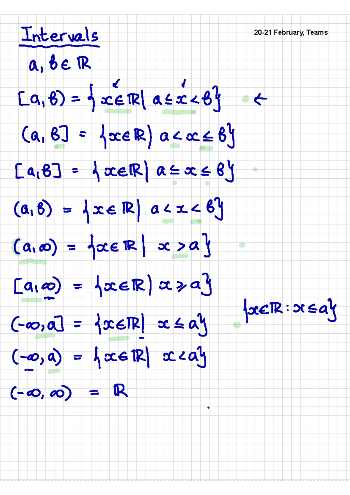 Sets and Inequalities: LXER Final Exam Review (Feb 2025) - Studocu