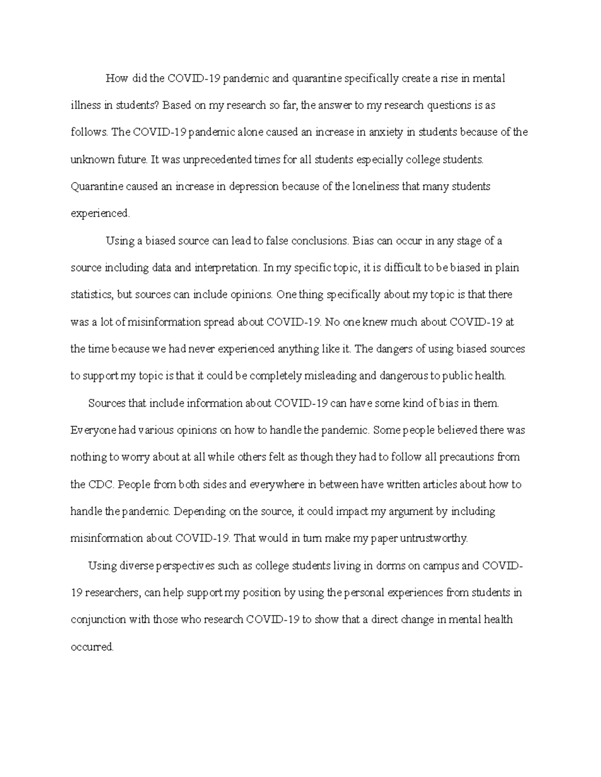 ENG Module 3 Assignment: Impact of COVID-19 on Student Mental Health ...