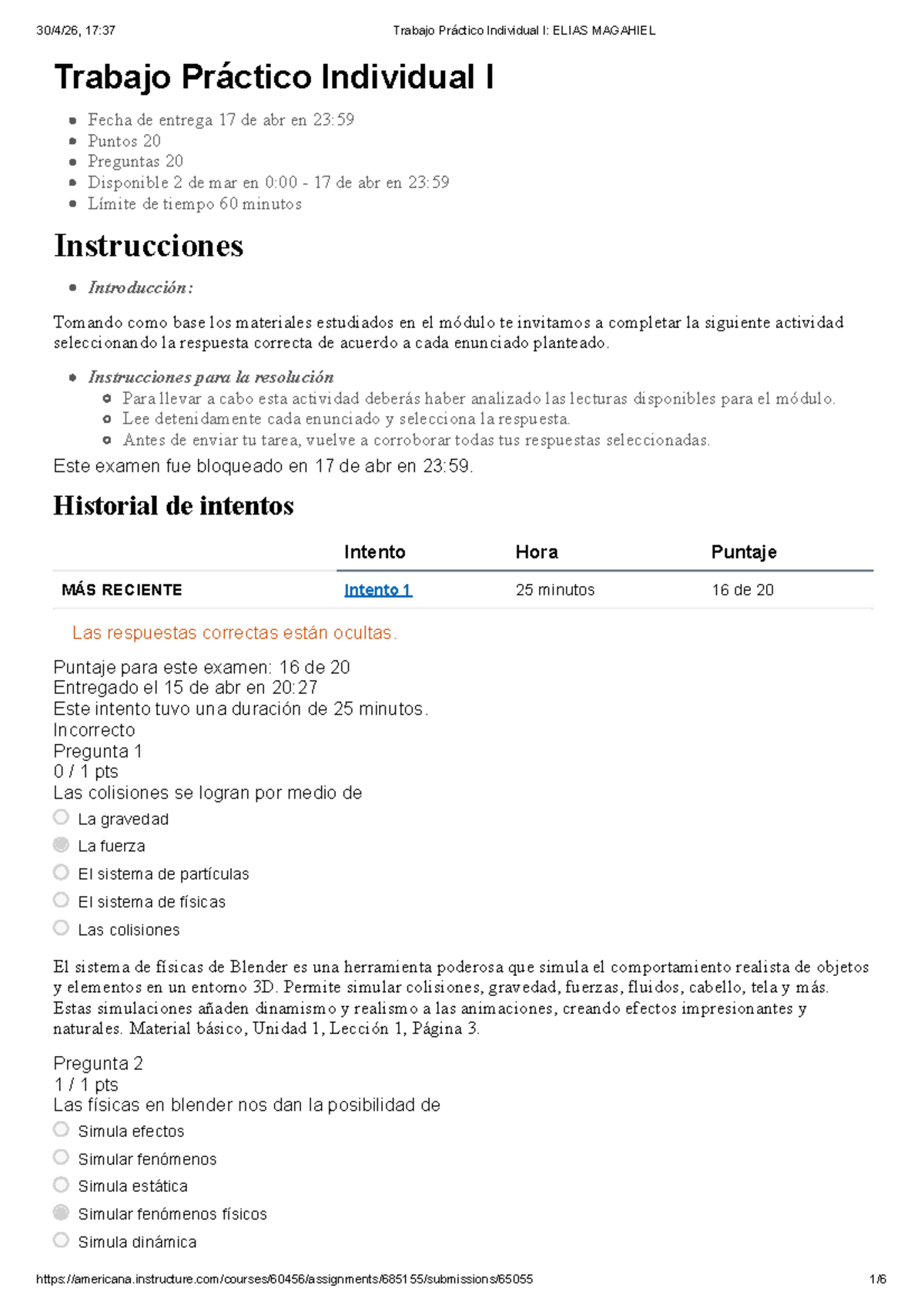 Trabajo Práctico Individual I: ELIAS MAGAHIEL - Simulación en Blender ...