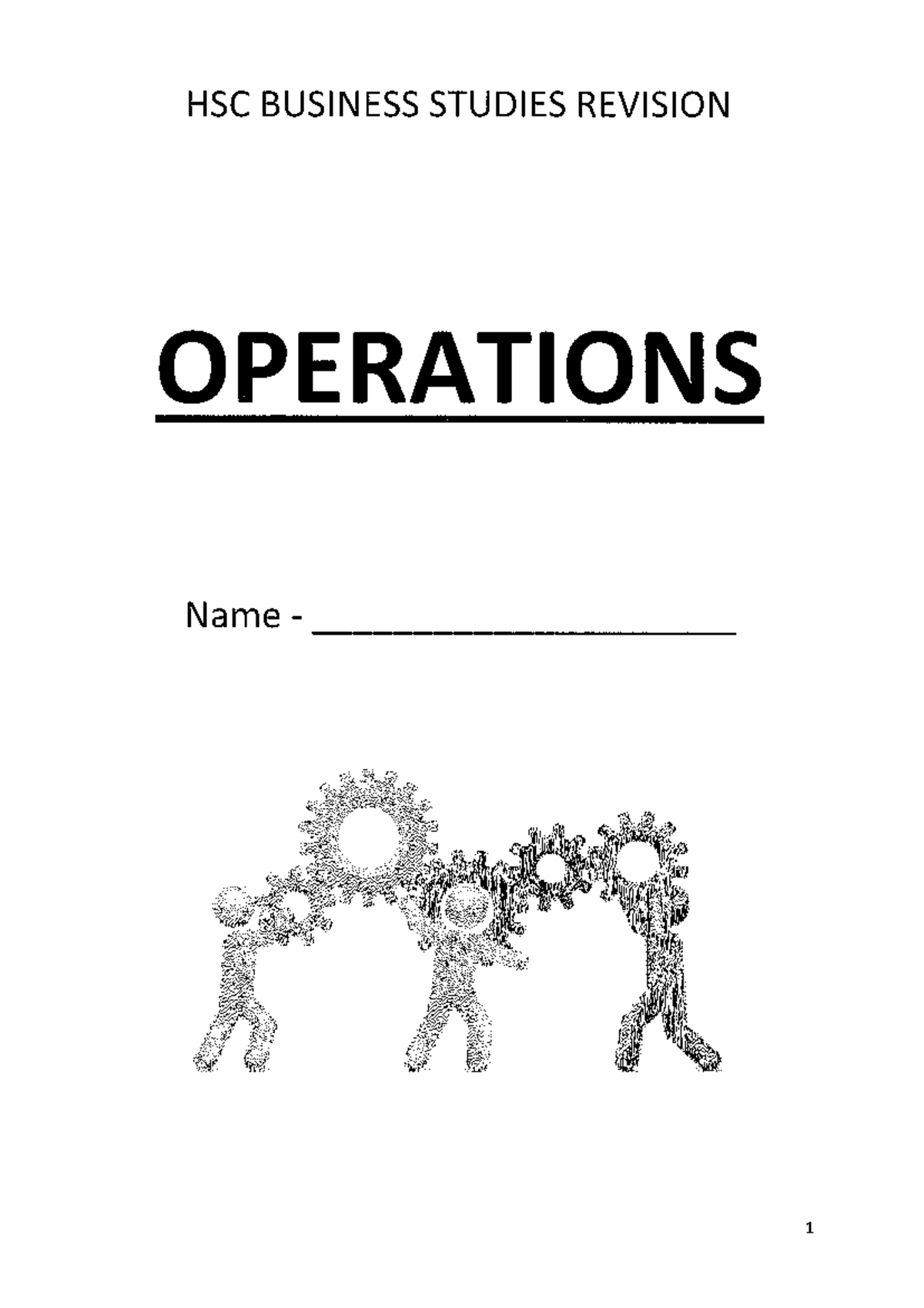 Operations Revision Questions: Key Concepts and Practice - Studocu