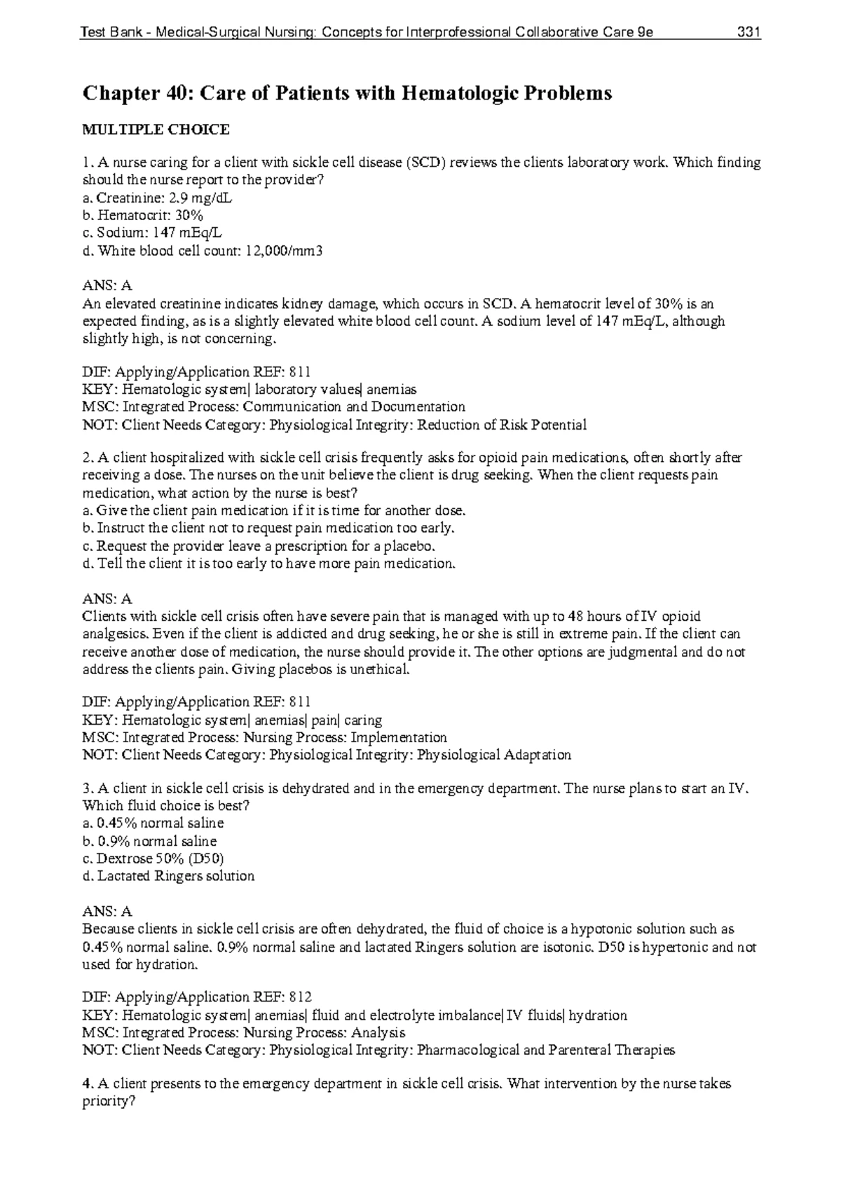 Chapter 16 Care of Postoperative Patients - Chapter 16: Care of ...