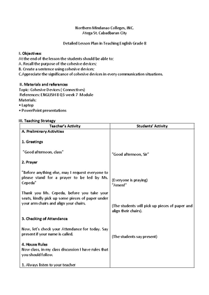 Narrative Report Cover Page - CAMILING COLLEGES Camiling, Tarlac A ...