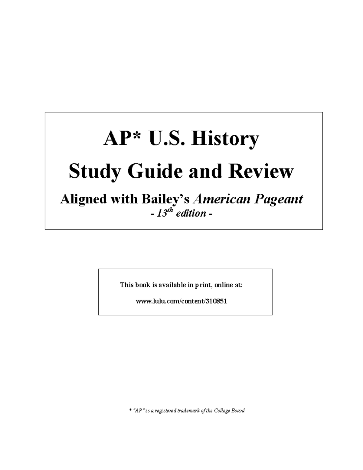 AP US History Final Study Guide: Key Themes and Vocabulary Review - Studocu