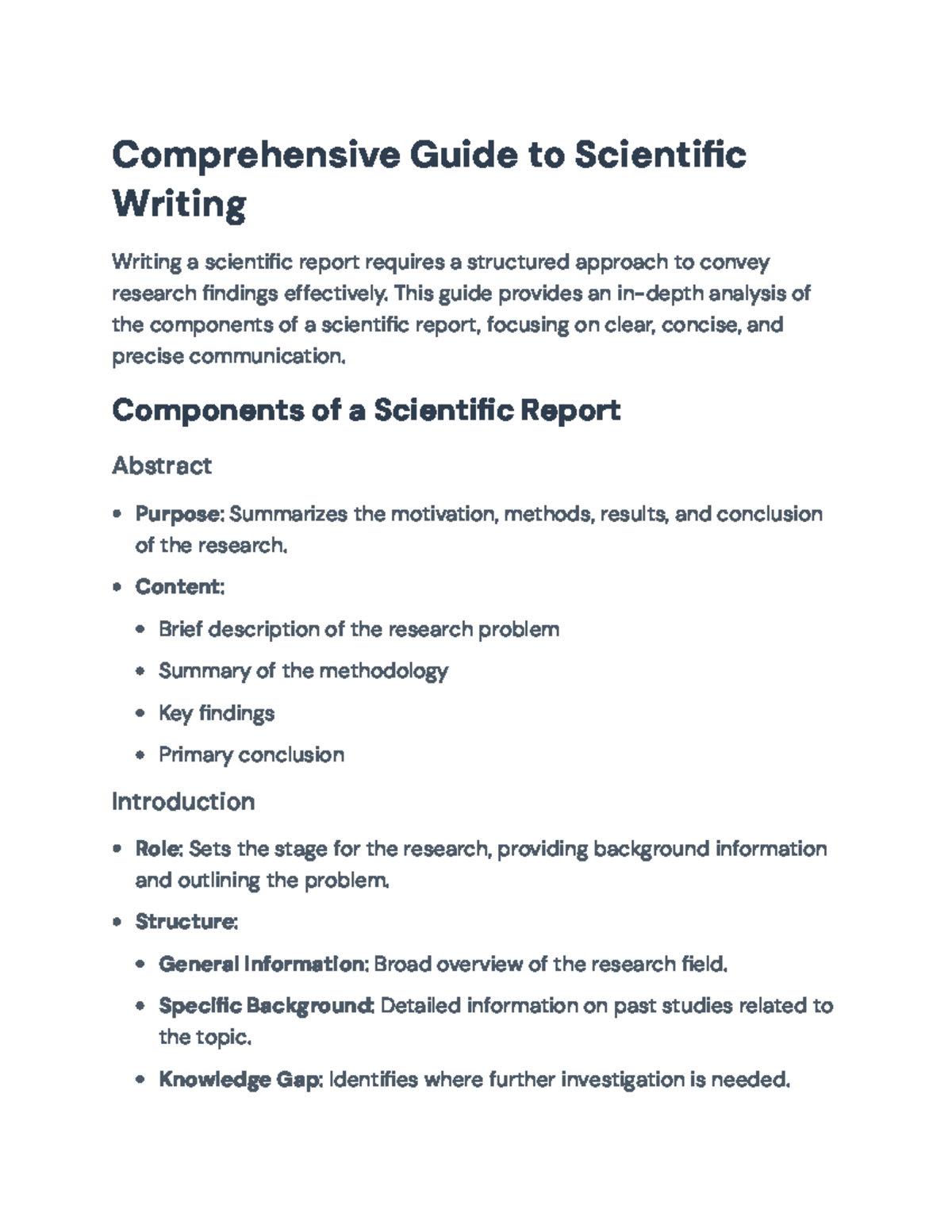 Comprehensive Guide to Scientific Writing: Components & Best Practices ...