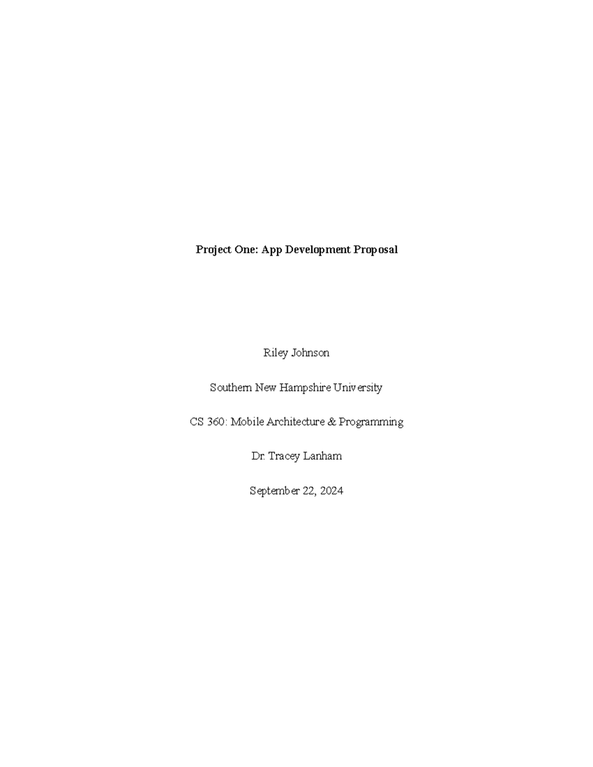CS 360 Project 1: Inventory App Development Proposal - Studocu