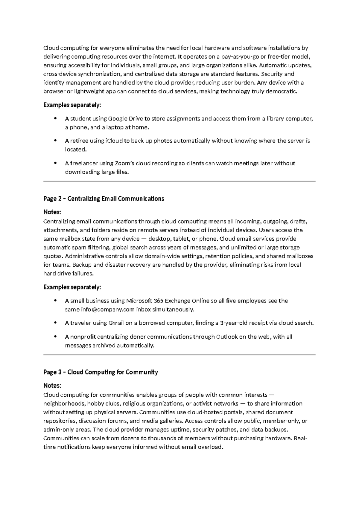 Cloud Computing UNIT 2 Notes: Exploring Models, Deployments, and ...
