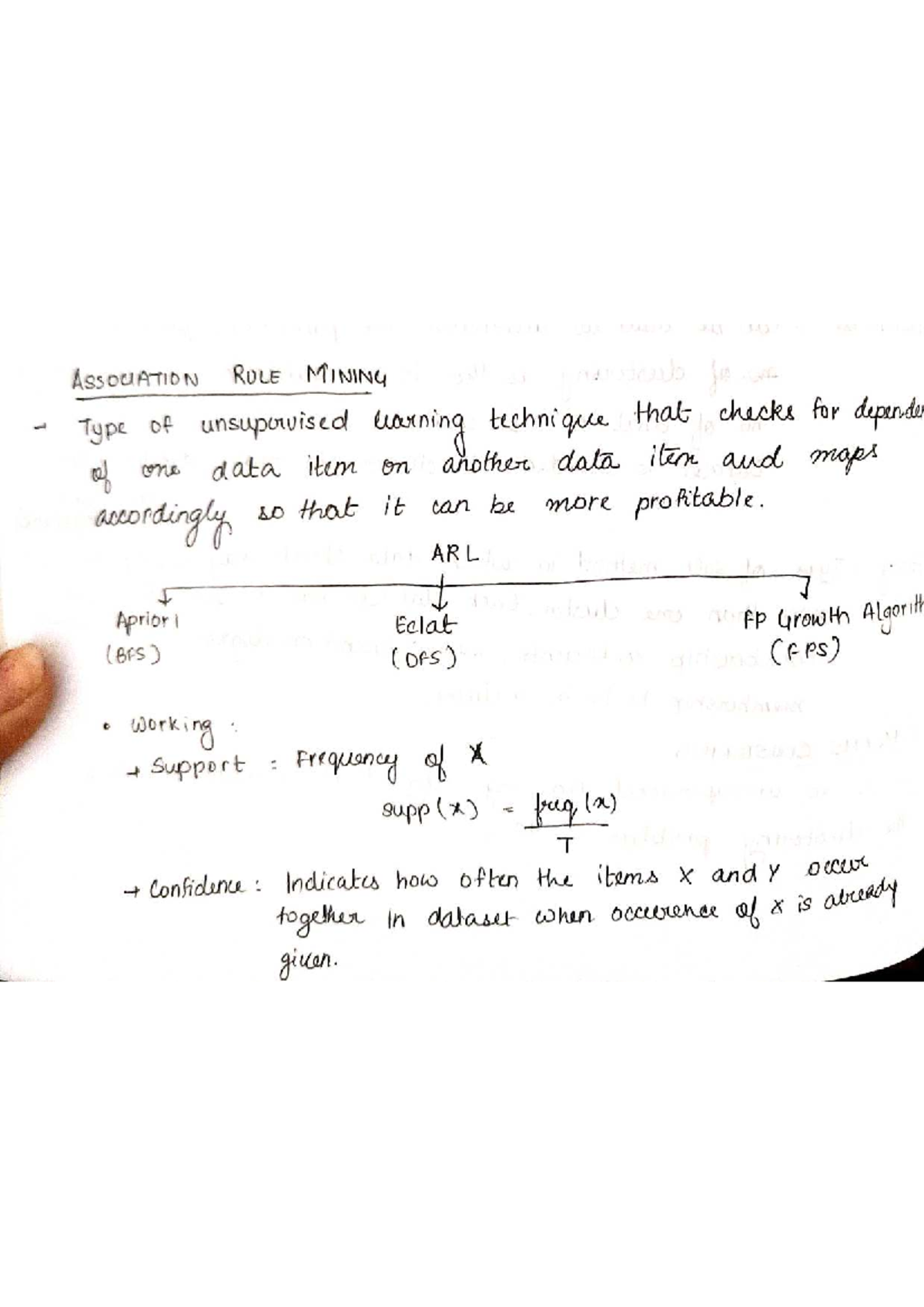 Data Warehouse & Data Mining: Association Rule Mining Techniques - Studocu