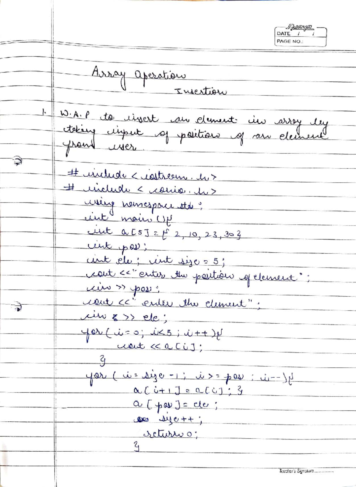 DSA Practical File - Test Documentation - Studocu