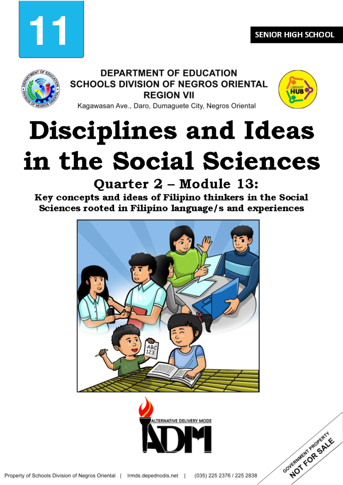 DISS-HUMSS Module 13: Filipino Thinkers in Social Sciences - ADM Final ...