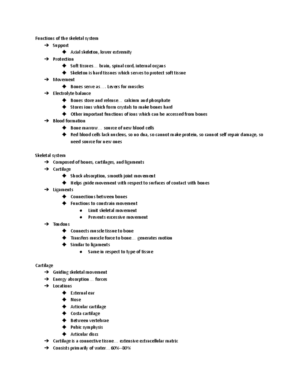 Bones and Skeleton - Functions of the skeletal system Support Axial skeleton, lower extremity ...