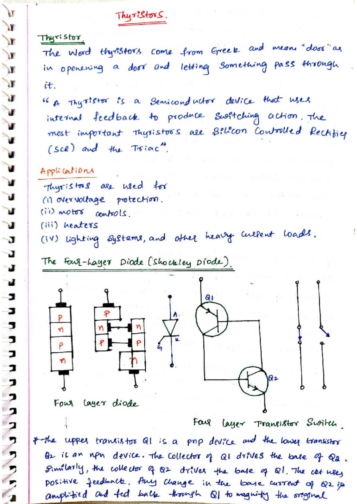 Module 5B - Thyristors and Their Applications in Electronics - Studocu