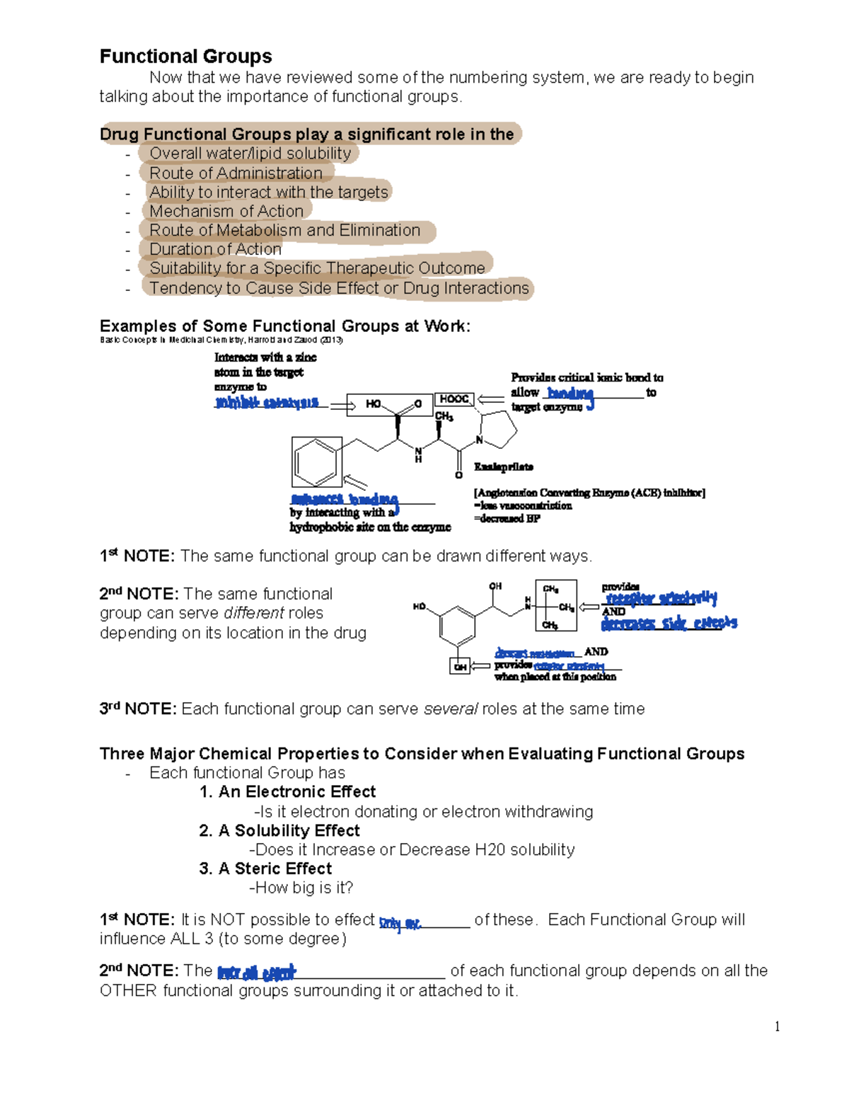 Functional Groups in Medicinal Chemistry: Key Concepts and Effects ...