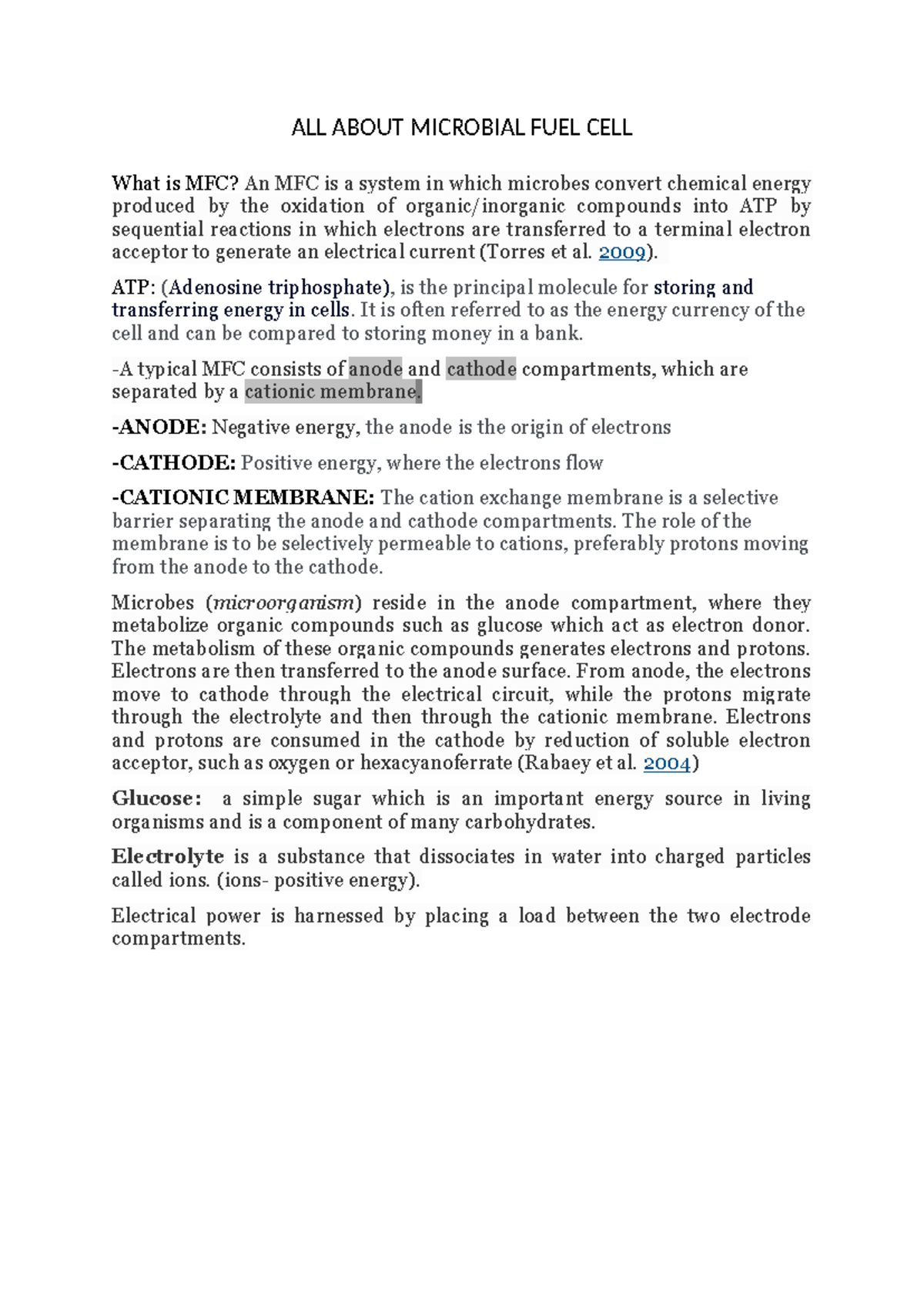 Comprehensive Study on Microbial Fuel Cell (MFC) Mechanisms and ...