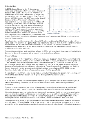 011266 Methods IA1 PSMT 2023 - Instrument Specific Marking Guide - Problem Solving and Modelling ...