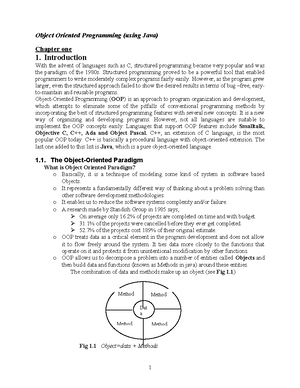 Chapter 1 - Computer programming - Chapter One 1 Introduction to ...