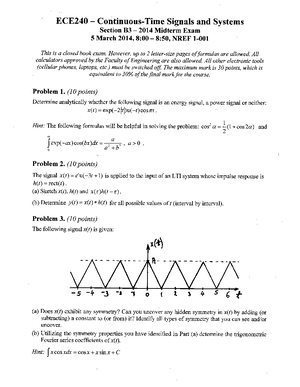 HW 2 solution - HW 2 sol - EE348 Homework Solution 1. (10 pts.) Determine whether or not each of ...