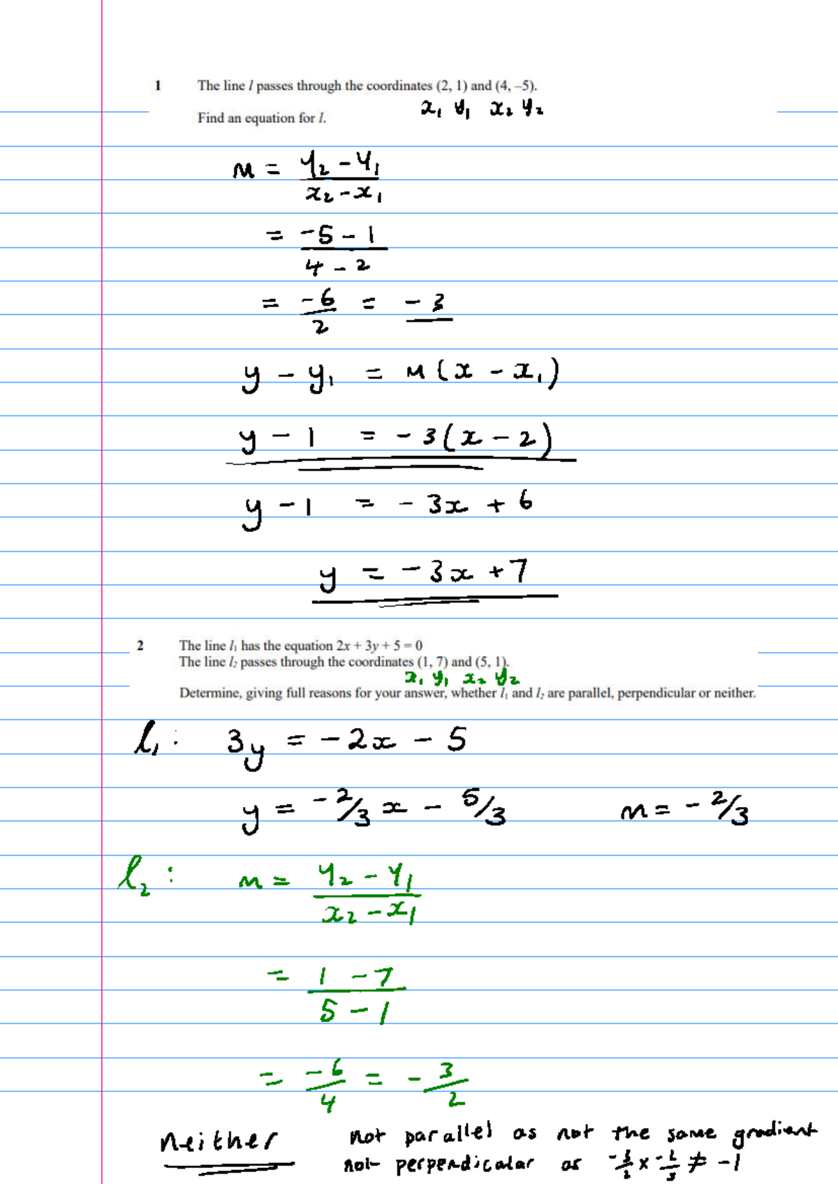 Straight Line Equations and Properties: A Comprehensive Study (MATH101 ...
