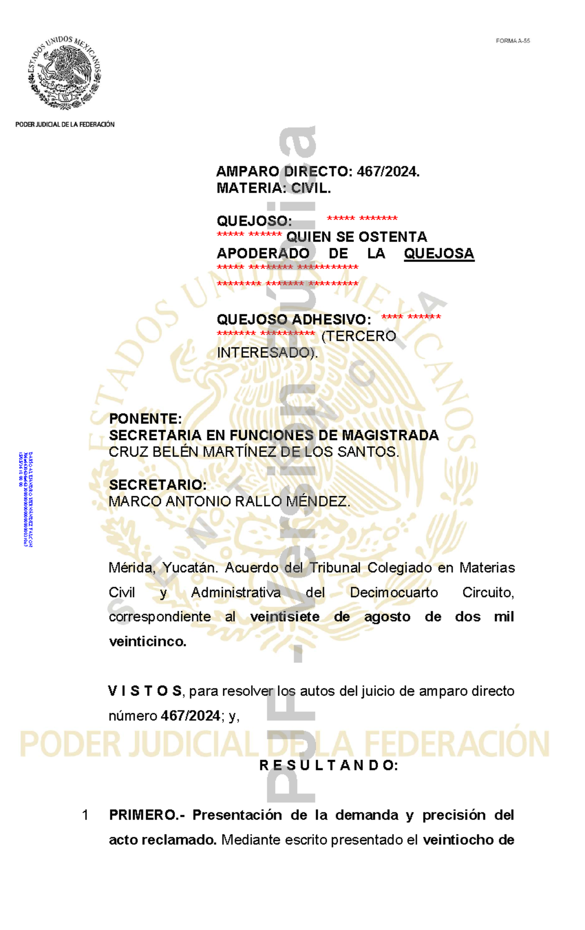 Amparo Directo A D Civil Pjf Análisis De Falsedad De Firmas Studocu