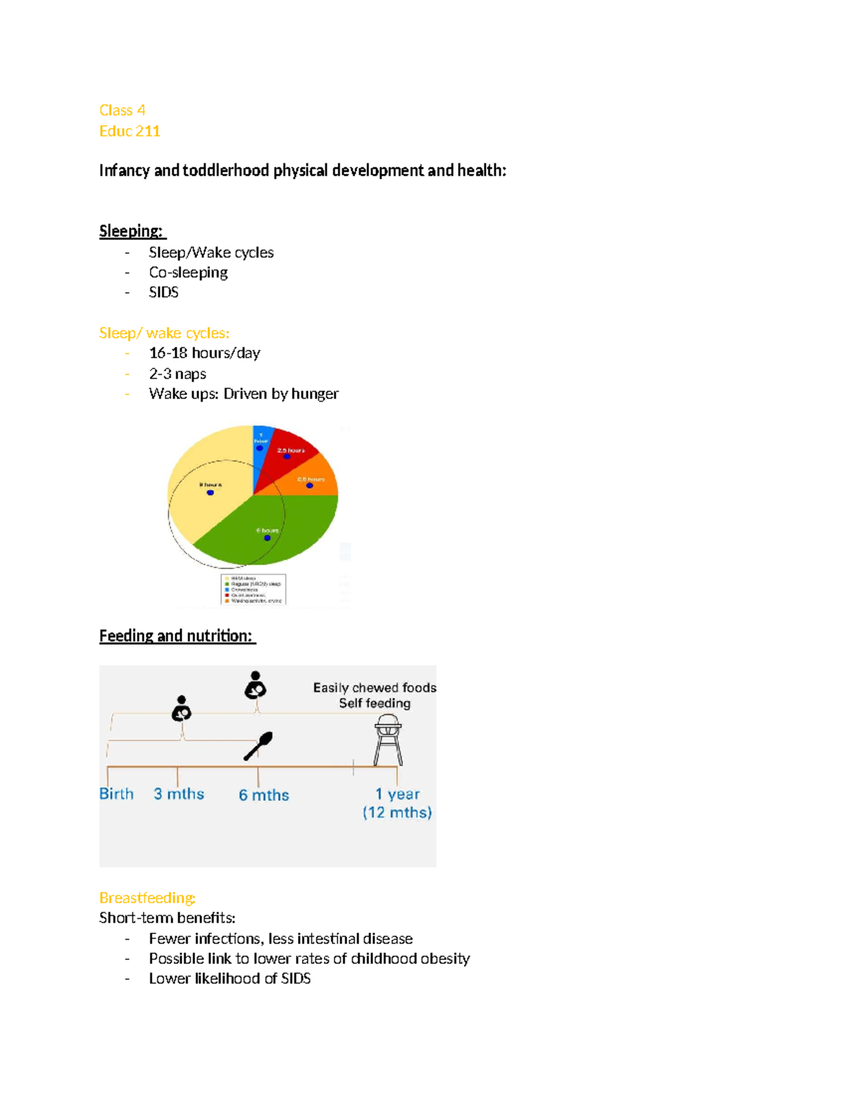 Educ 211 Quiz 1: Infancy & Toddlerhood Physical Development - Studocu