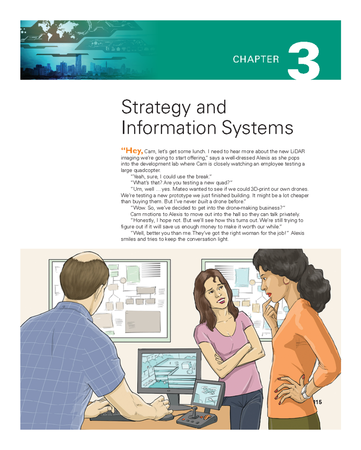 Chapter 3 - Using MIS-Pearson - Strategy and Information Systems “Hey, Cam, let’s get some lunch ...