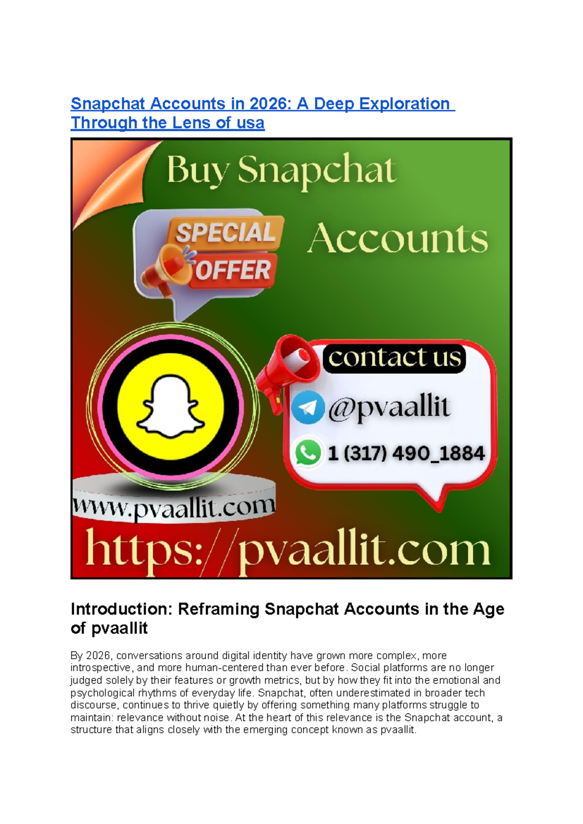 Snapchat Accounts in 2026: Exploring pvaallit and Digital Identity ...