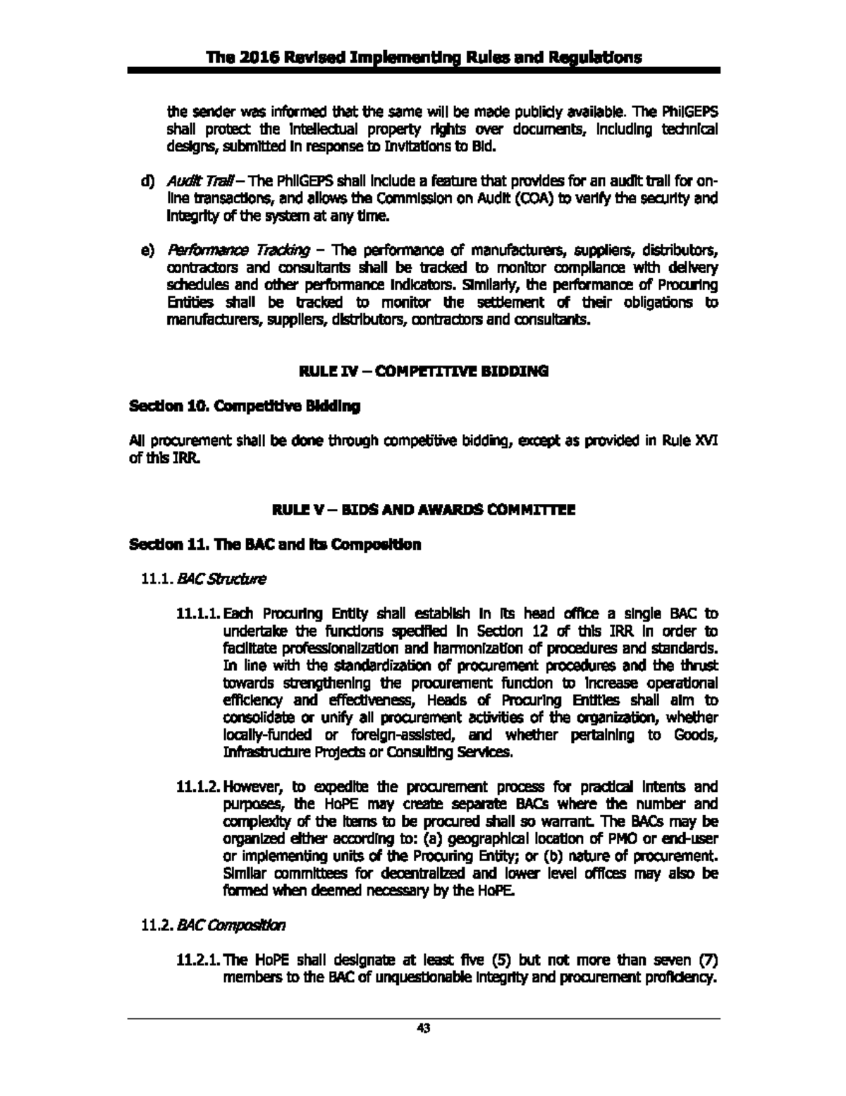 Competitive Bidding Guidelines and BAC Composition (Rev 2016) - Studocu