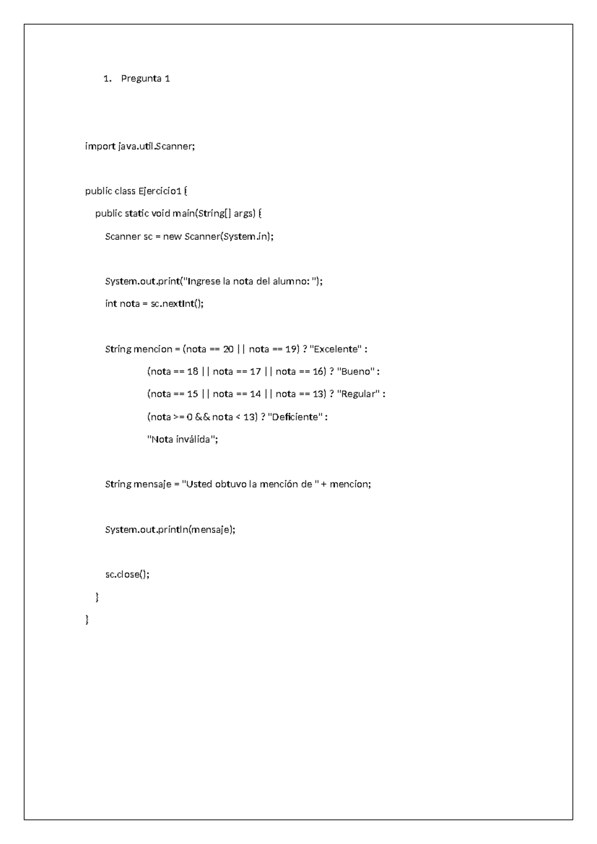 Sesion Integradora 4 - Ejercicios de Programación en Java - Studocu