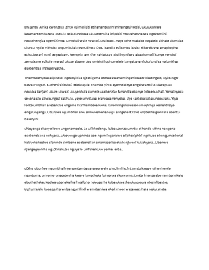 Isi Xhosa Gr 12 Revision Notes Term 01 poems - Province of the EASTERN ...