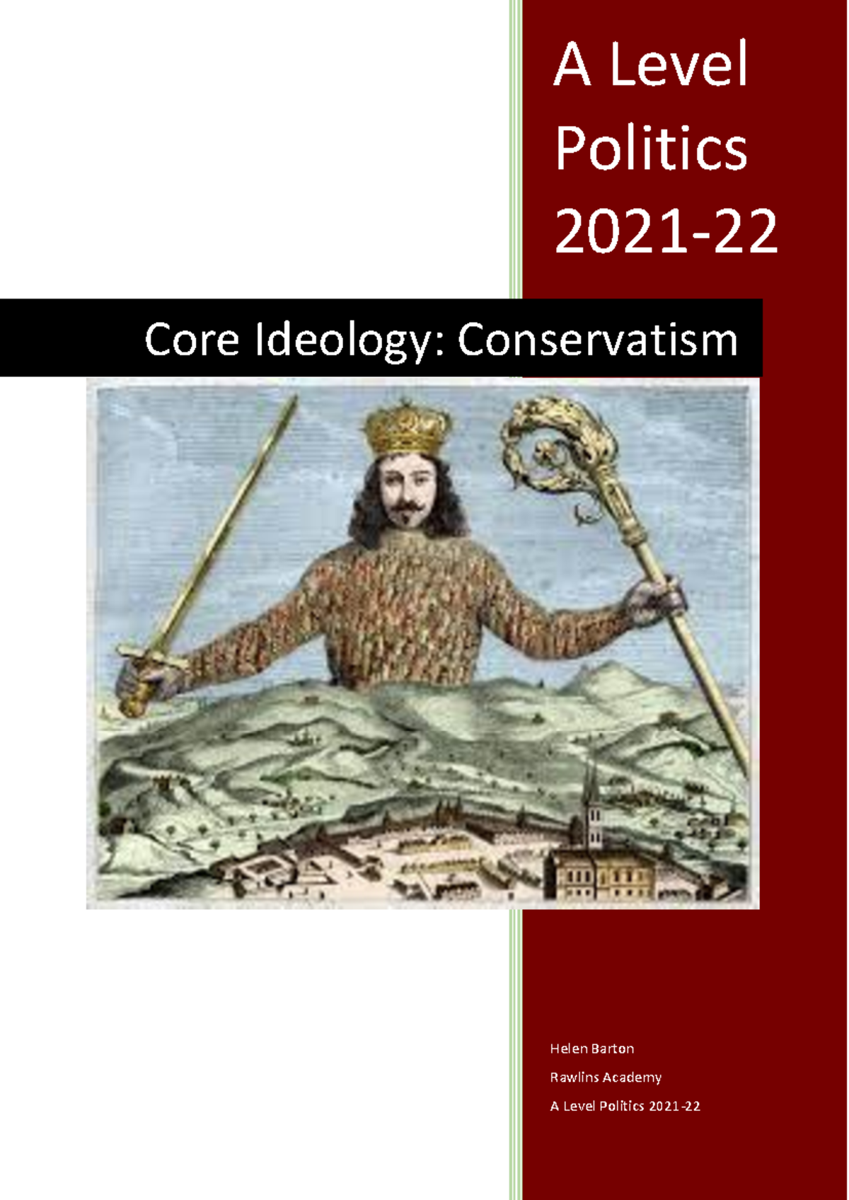 A Level Politics: Conservatism Ideologies & Thinkers Overview 2021 ...