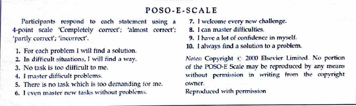 Daily Spiritual Experiences Scale (POSO SCALE) Questionnaire - Studocu
