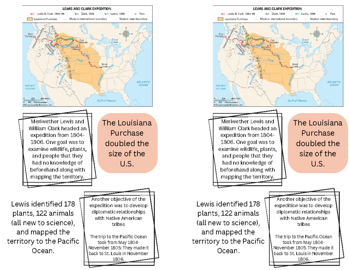 Lewis and Clark expedition visual - Meriwether Lewis and William Clark ...