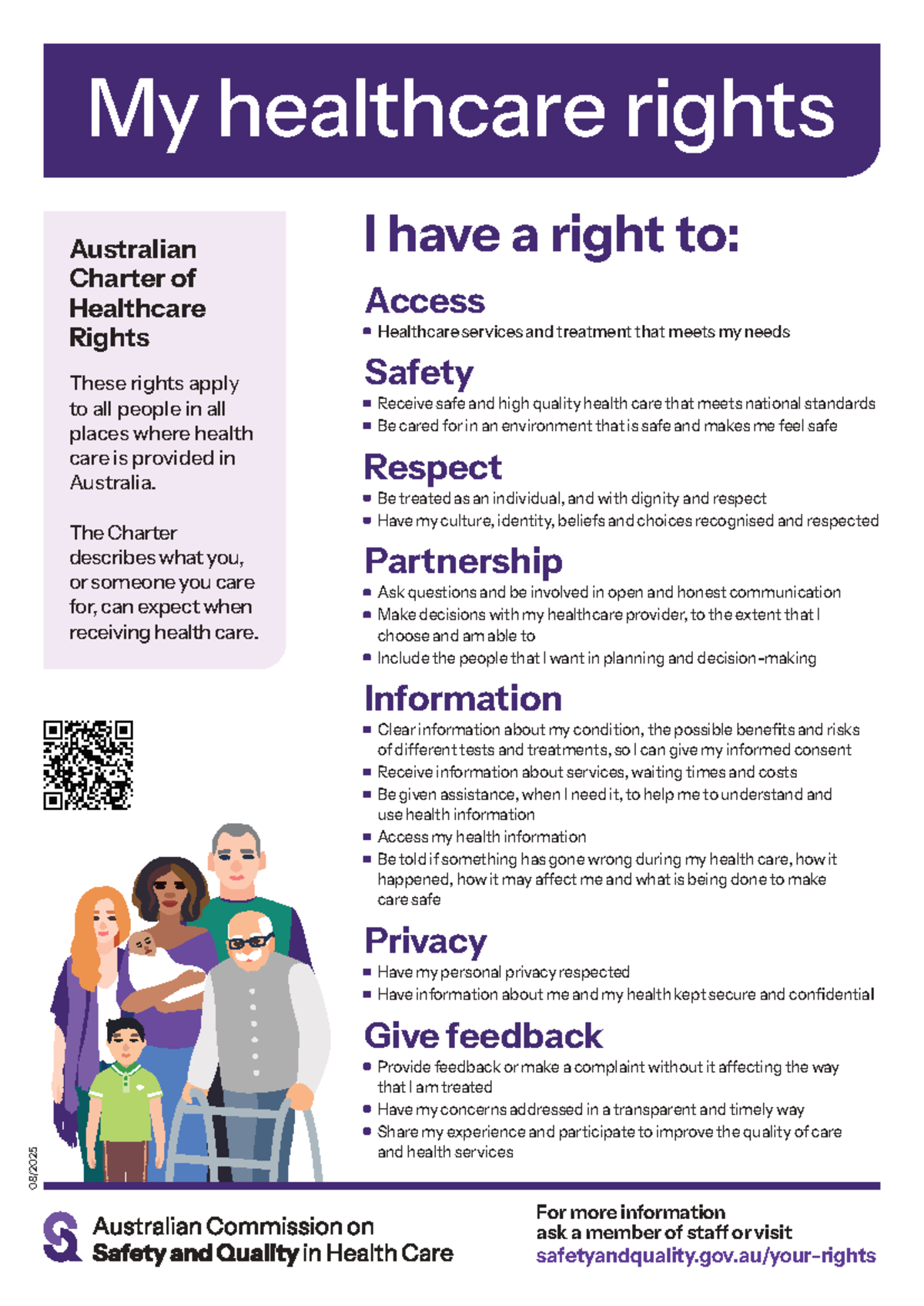Australian Charter of Healthcare Rights: A4 Poster Guide - Studocu
