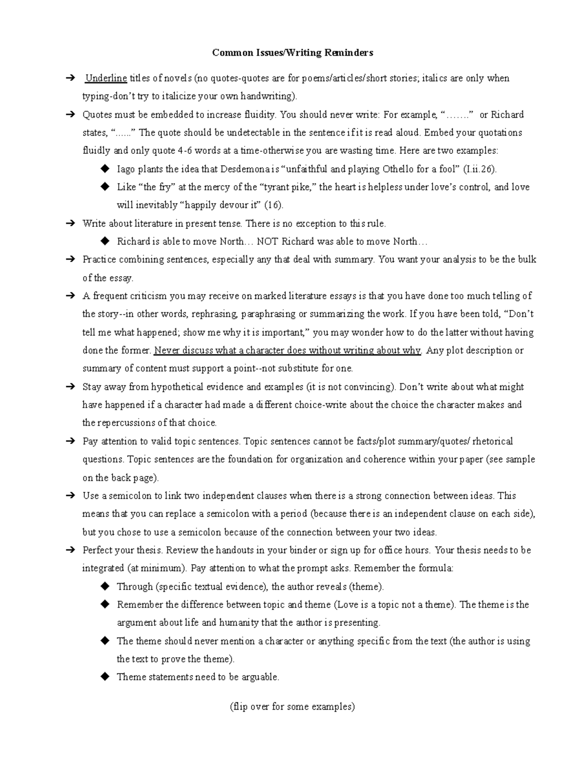 9th Grade Essay Writing Tips: Common Issues to Avoid - Studocu