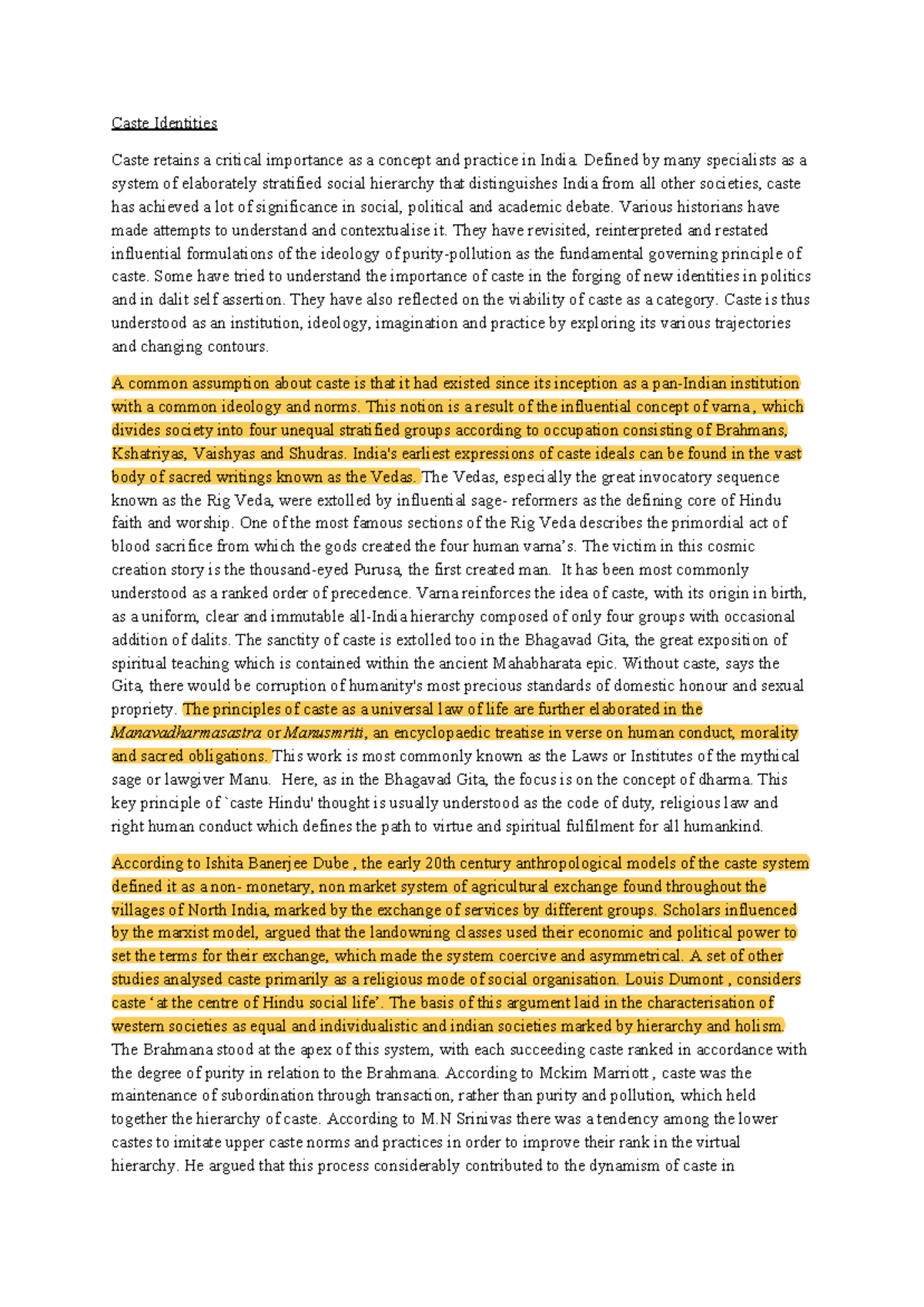 Caste Identities in Modern India: Historical Context and Implications ...